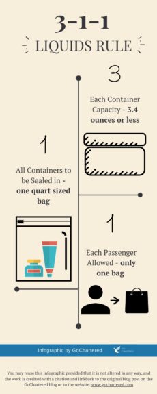 What is the 3-1-1 Liquids Rule? – Go Chartered